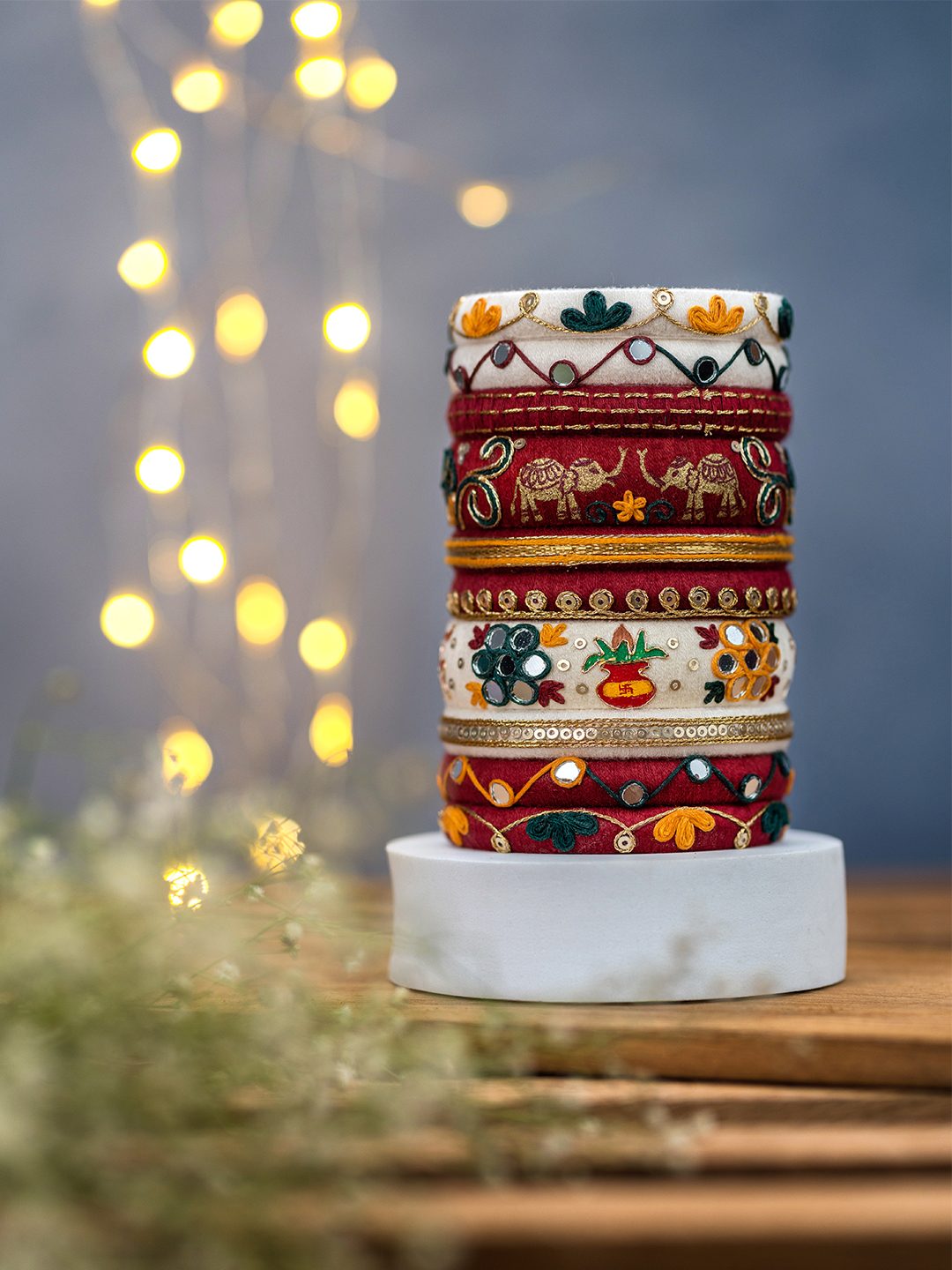 Handcrafted Bridal Bangle Set | Taasha Craft