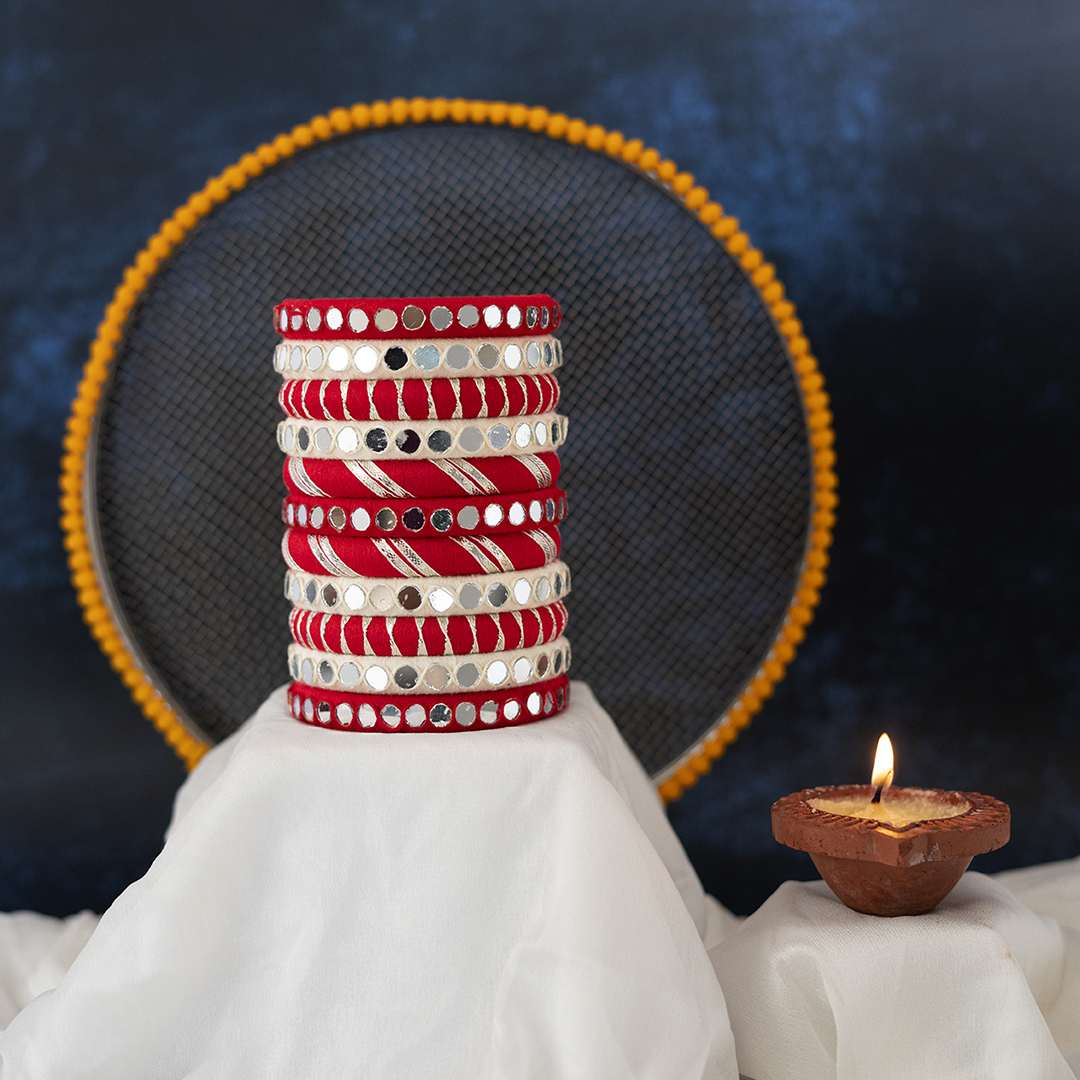 Aadhya Red and White - Taasha Craft